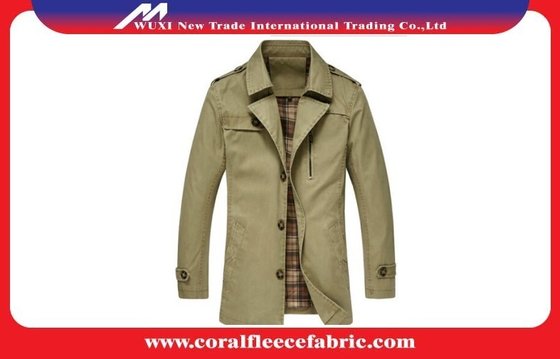 Warm Polyester Winter Men Long Trench Coat Outerwear Overcoat Wind-proof
