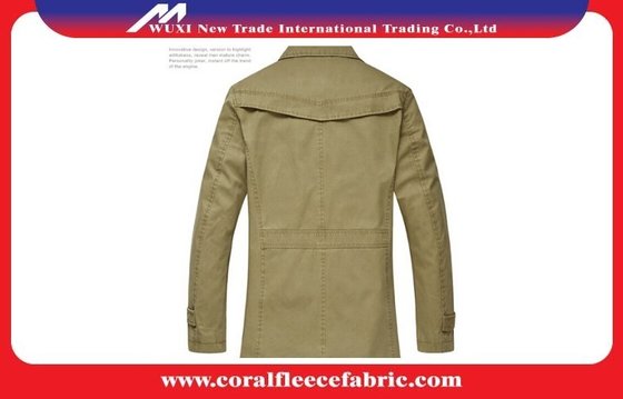 Warm Polyester Winter Men Long Trench Coat Outerwear Overcoat Wind-proof