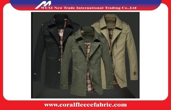 Warm Polyester Winter Men Long Trench Coat Outerwear Overcoat Wind-proof