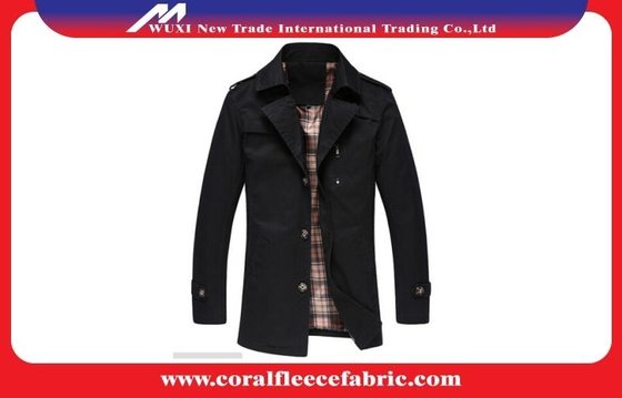 Warm Polyester Winter Men Long Trench Coat Outerwear Overcoat Wind-proof