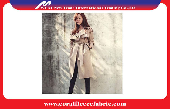 Women Long Trench Jacket , Mid-Long Casual Cotton Polyster Windbreaker for Spring
