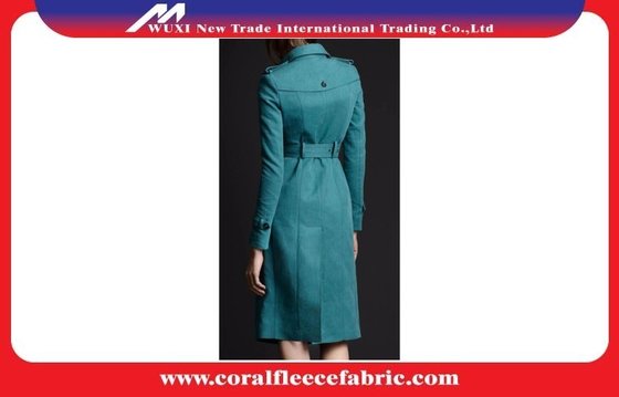 Light Blue Fashion Long Trench Jacket Overcoat Smart Casual Clothing for Lady