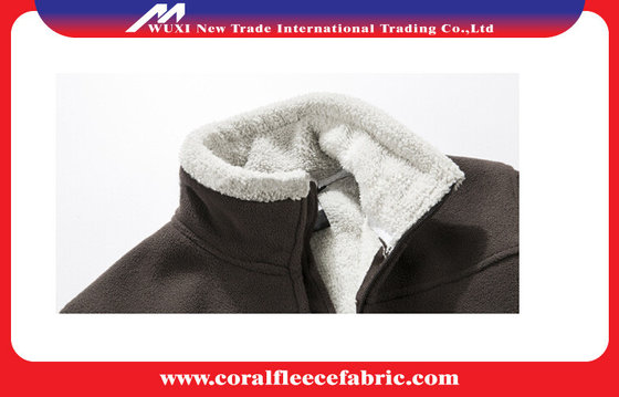 Polyester and Cotton Winter Long Trench Jacket ,  Warm Polar Fleece Jacket for Women