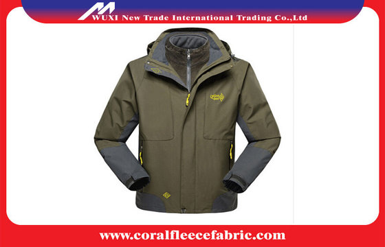 Custom Mens Outdoor Jackets / Winter Waterproof Jacket
