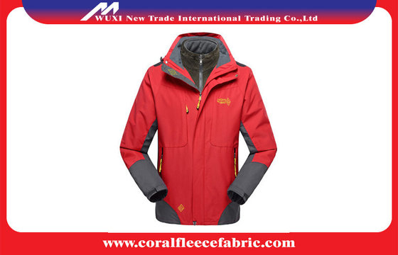Custom Mens Outdoor Jackets / Winter Waterproof Jacket