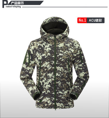 Windproof Watetrproof Mens Military Jacket Camouflage  TAD Jacket