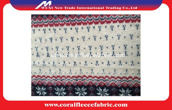 Polyester Jacquard Lambs Wool Fabric By The Yard For Home Decor