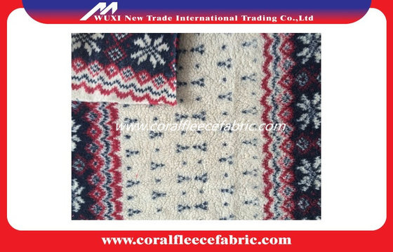 Polyester Jacquard Lambs Wool Fabric By The Yard For Home Decor