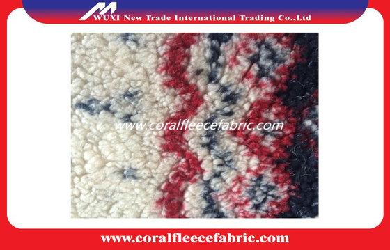 Polyester Jacquard Lambs Wool Fabric By The Yard For Home Decor