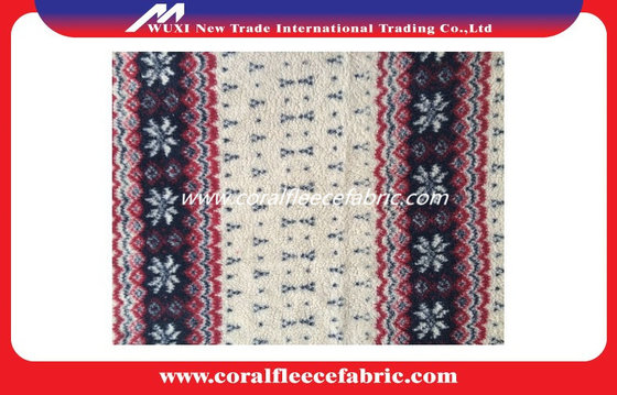 Polyester Jacquard Lambs Wool Fabric By The Yard For Home Decor