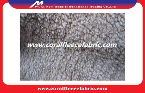 Winter Plain Lambs Wool Fabric , Custom Printed Coat Wool Fabric