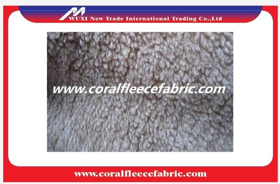 Winter Clothing Fabrics Lamb Superfine Wool 100% Polyester Fabric for Garment , Shoe