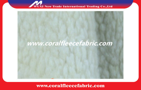 100% Wool Plush Knitted Faux Fur Lambs Wool Fabric for Boots , Lamp Wool Upholstery Fabric