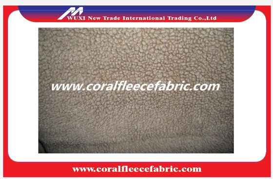 Polyester Acrylic Knitting Lambs Wool Fabric / Lambs Wool Material for Jacket or Suit