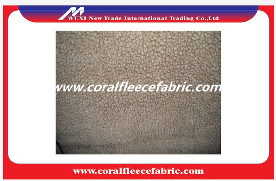 Queen Size Polyester Lambs Wool Cloth / Fabric for Knitted Throw Blanket