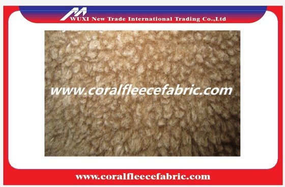 Queen Size Polyester Lambs Wool Cloth / Fabric for Knitted Throw Blanket