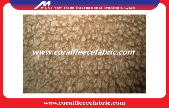 Queen Size Polyester Lambs Wool Cloth / Fabric for Knitted Throw Blanket