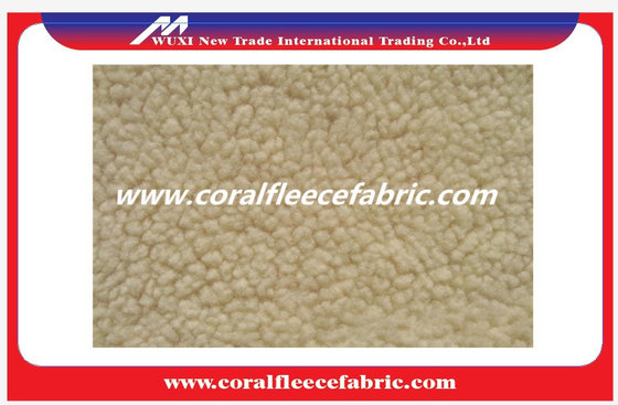 Polyester Lamb Wool Faux Suede Compound Fabric for Coats / Garment / Home Textile