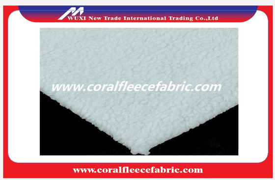 Waterproof Wool Upholstery Fabric , Faux Fur Wool Plush Fabric for Coats 3D / 5D / 11D