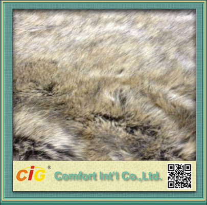 100% Polyester Soft Lamb Wool Fake Fur / Faux Fur Fabric For Auto Interior Upholstery