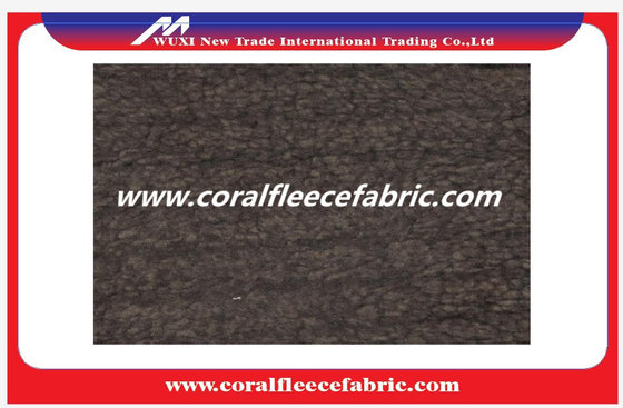 Grey Lambs Wool Blend Fabric Melton Wool Serge Fabric with Wool / Polyester Material