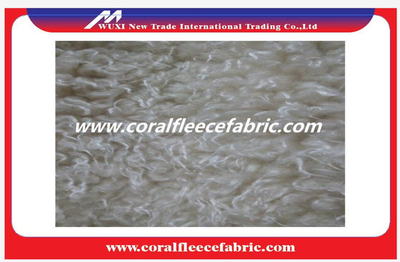 Grey Lambs Wool Blend Fabric Melton Wool Serge Fabric with Wool / Polyester Material