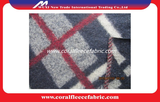 Winter Overcoat Wool Woven Jacquard Dress Fabric With British Grid Pattern