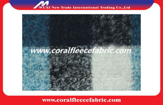 Washable Wool Jacquard Print Fabric For Winter Garment / Toy And Trousers