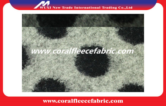 Coat Material Jacquard Woolen Fabric Natural Drape and Soft , Wool Coating Fabric