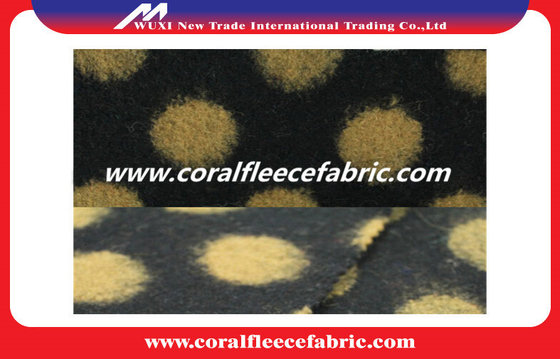 Coat Material Jacquard Woolen Fabric Natural Drape and Soft , Wool Coating Fabric