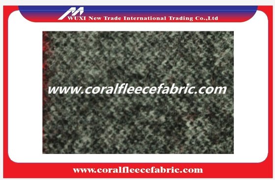 Knitting Leopard Wool Jacquard Fabric for Upholstery Fabric Material , Multi Color