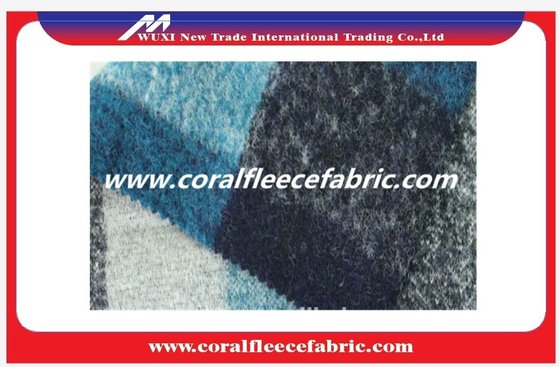 80% Acrylic 20% Wool Jacquard Fabric , Girl Dress Knit Fabric  High-end Grade