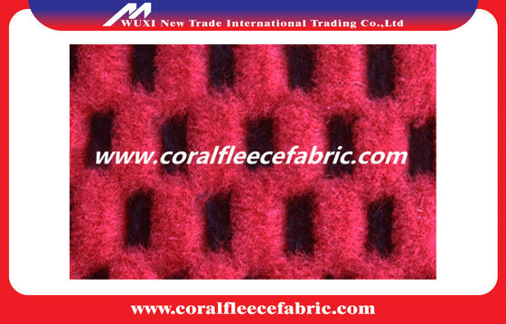 Red Clothing Material Wool Jacquard Fabric