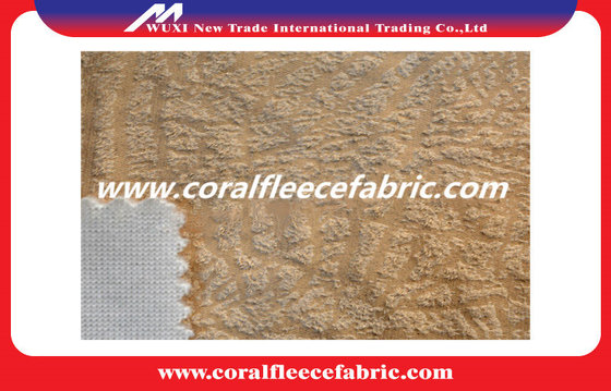 Polyester Flower Patterned Microfiber Suede Fabric