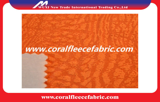 Polyester Flower Patterned Microfiber Suede Fabric