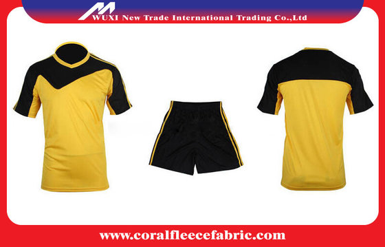 Men's Custom Soccer Jerseys Breathable / Multi Color Short Sleeve Football Sport Suits