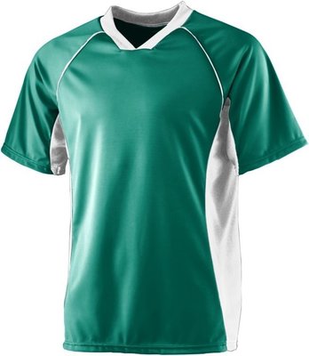Custom Green Soccer Team Wear in Cotton / Breathable Youth Soccer Jerseys