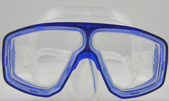 Blue PC Frame Mask Underwater Diving Gear Deep Sea Diving Equipment