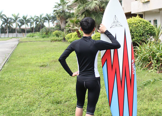 Sunscreen Lycra Rash Guard Nylon Orange Sportswear Surfing long sleeve T-shirt
