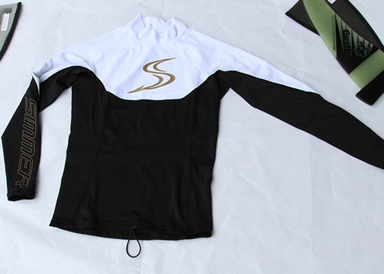 SPF Lycra Rash Guard Nylon Swim Shirt UV Simmer Long Sleeve T-shirt