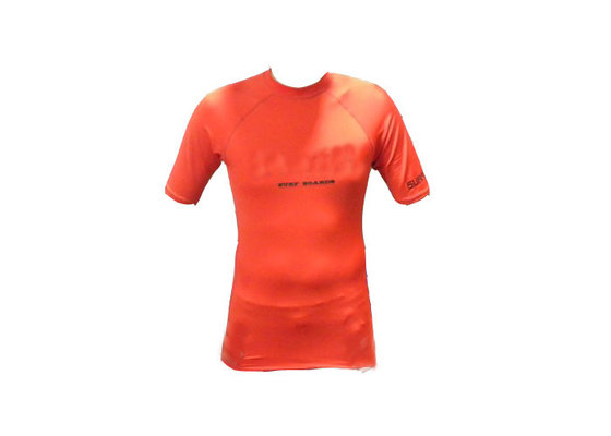 Orange  Surf Lycra Rash Guard Smooth Lycra Men's Style UV-anti T-Shirts