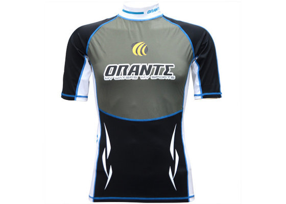 Sunscreen Water Sportwear Lycra Rash Guard Short Sleeve Nylon Elastic T-Shirt
