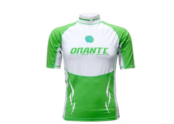 Sunscreen Water Sportwear Lycra Rash Guard Short Sleeve Nylon Elastic T-Shirt