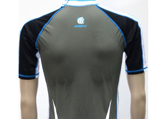Sunscreen Water Sportwear Lycra Rash Guard Short Sleeve Nylon Elastic T-Shirt