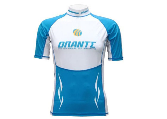 Sunscreen Water Sportwear Lycra Rash Guard Short Sleeve Nylon Elastic T-Shirt