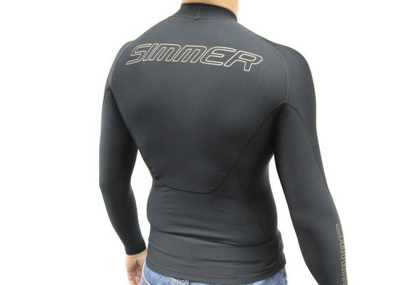 Fleece Swim Shirt Boys Lycra Rash Guard / SPF Rash Guard Warm Swim Shirt