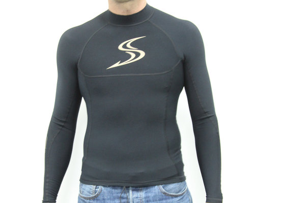 Fleece Swim Shirt Boys Lycra Rash Guard / SPF Rash Guard Warm Swim Shirt