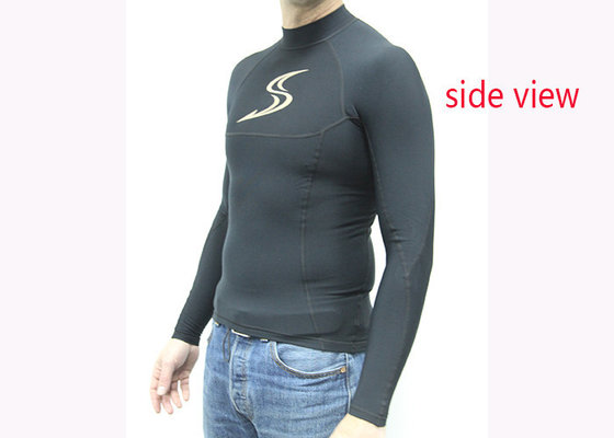 Simmer Style Lycra Rash Guard , Black Tight Lycra Shirt With Long Sleeve For Women