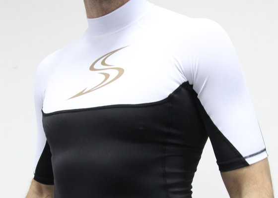 Swimsuit UV Lycra Rash Guard shirts for men , neoprene rash guard