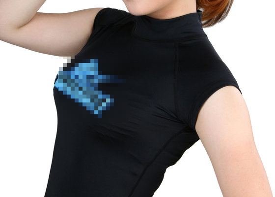 Woman’s Short Sleeve Lycra Rash Guard Spandex Shirt Suit For Wind Surfing , Water Sport